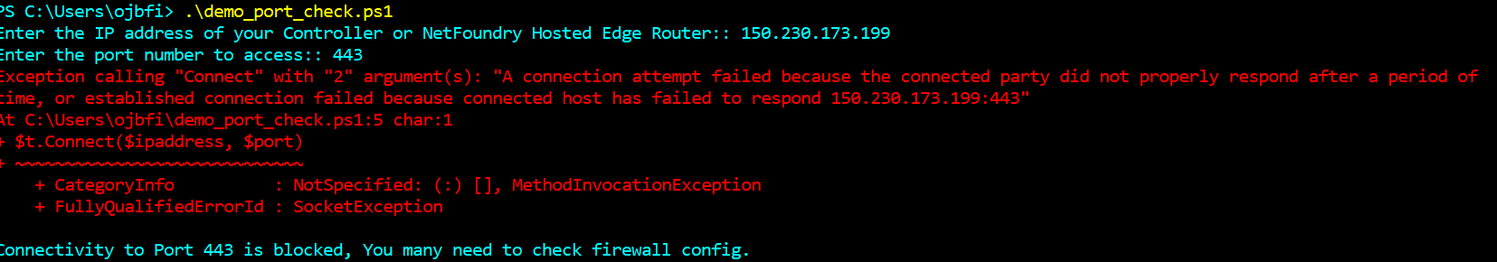 Best Practices For Testing Outbound Firewall Configurations Windows Powershell Netfoundry
