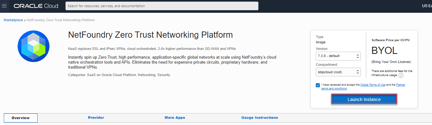 Getting Started With Netfoundry Zero Trust Networking Oracle Cloud Example Netfoundry 7221