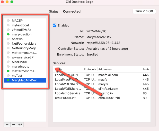 Troubleshooting Ziti Desktop Edge for MAC – NetFoundry