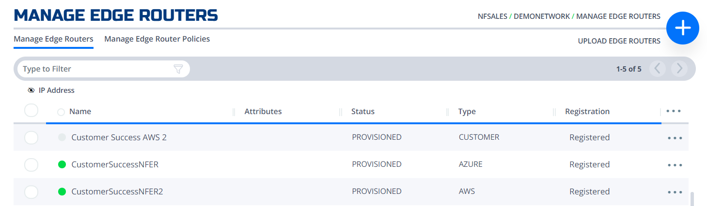 Create and Manage Edge Routers – NetFoundry